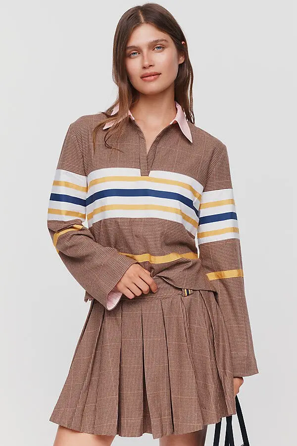 Maeve Long-sleeve Sporty Henley Top