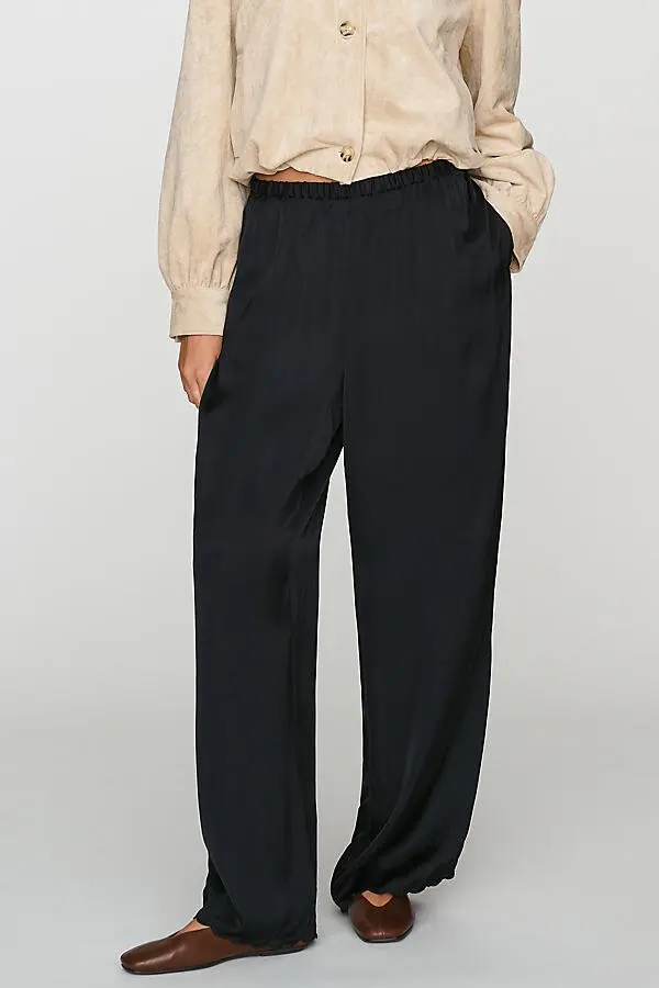 Anthropologie Lyrebird Silky Scalloped Pant