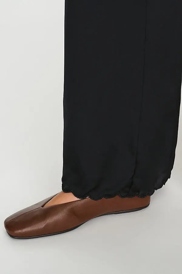 Anthropologie Lyrebird Silky Scalloped Pant
