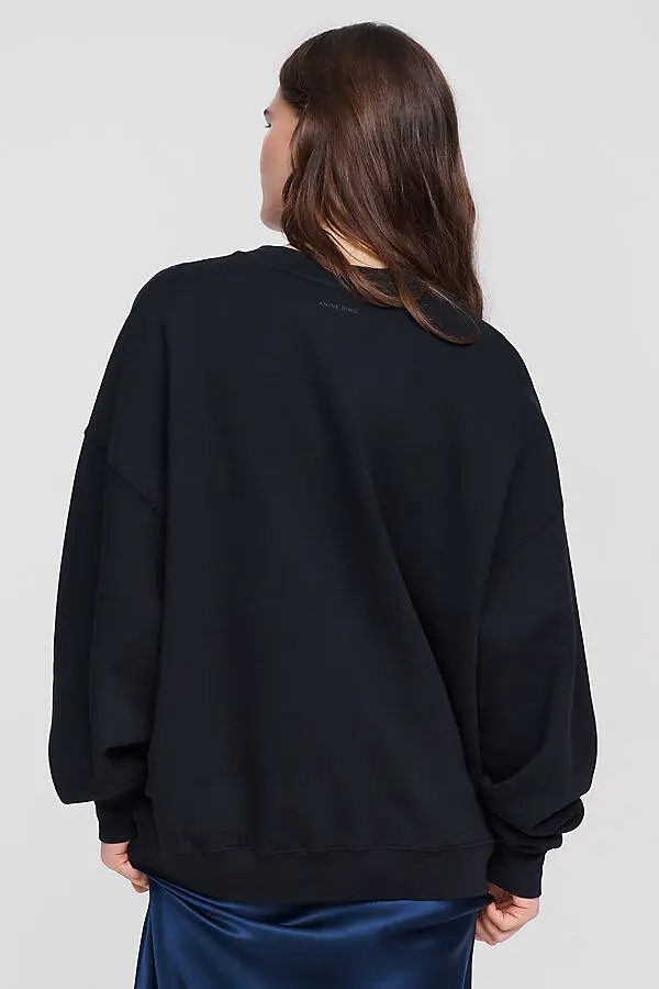 ANINE BING Miles 100% Cotton Overd Sweatshirt