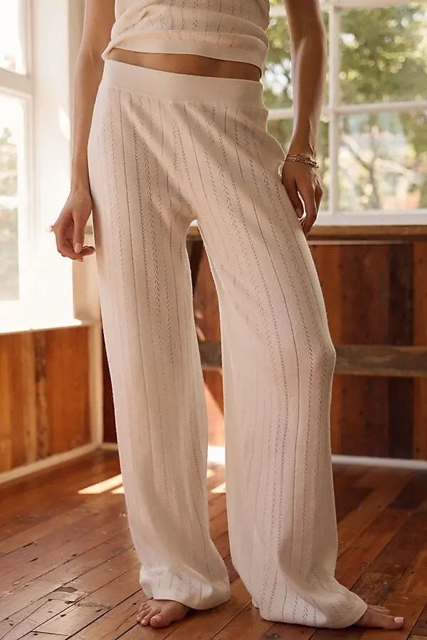 Eberjey Potelle Sweater Straight-leg Pants