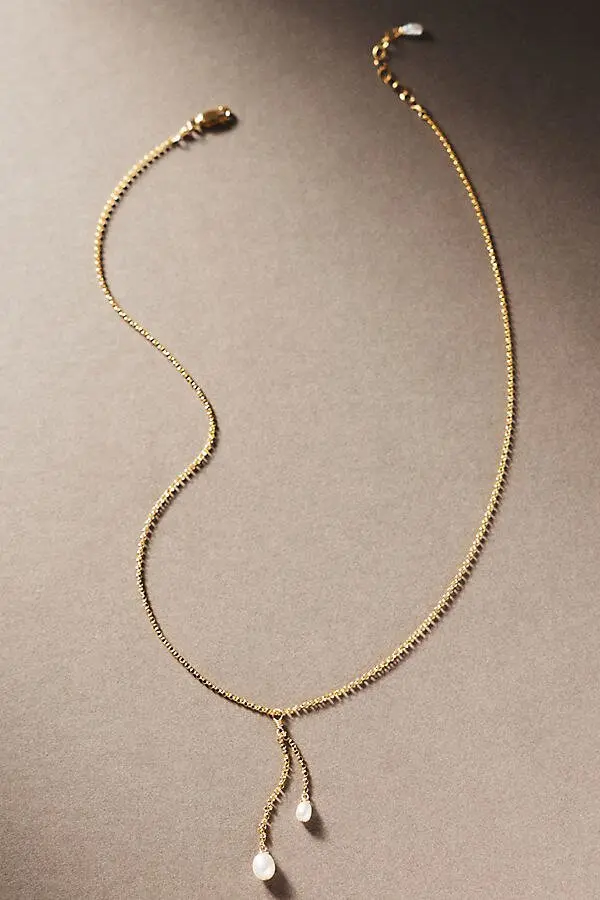 ADORN PILI Iris And Pearl Necklace