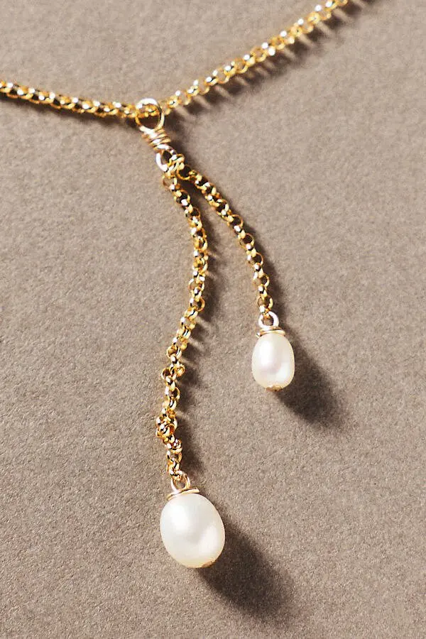 ADORN PILI Iris And Pearl Necklace