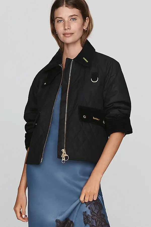 Barbour Quilted Waxed Utility Jacket