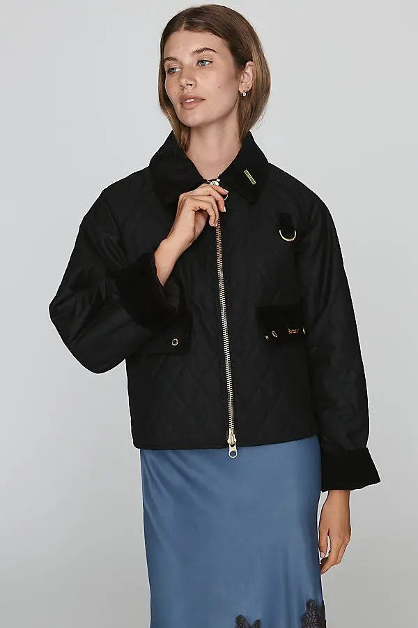 Barbour Quilted Waxed Utility Jacket