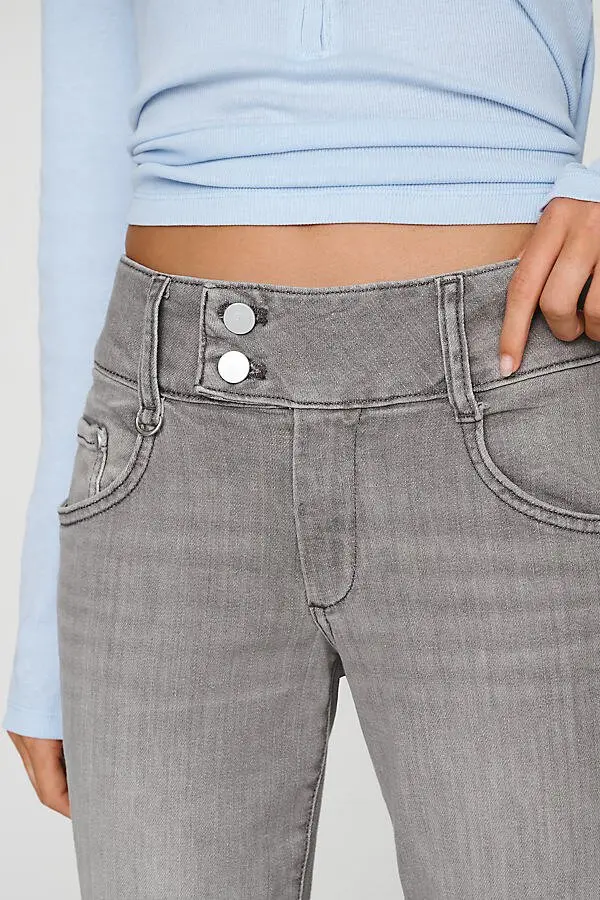 PILCRO Billy Low-rise Bootcut Flare Jeans - Grey