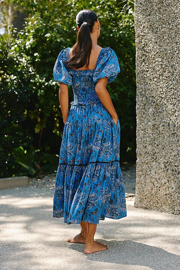 RO'S GARDEN Percy 100% Cotton Midi Dress