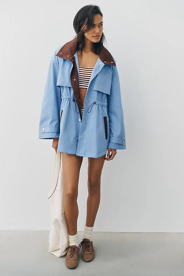 DAILY PRACTICE BY ANTHROPOLOGIE Trench Coat Jacket