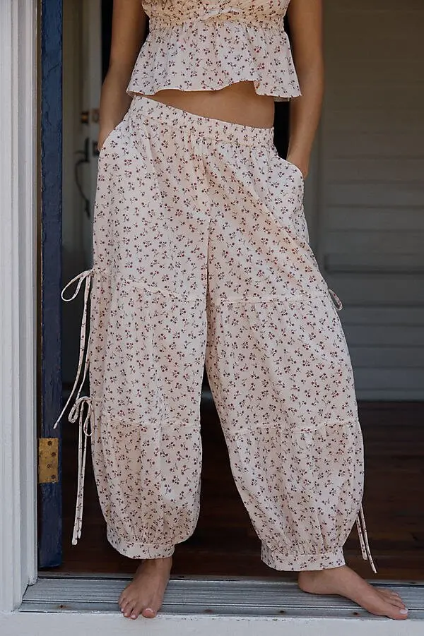 LYREBIRD 100% Cotton Flannel Harem Pants