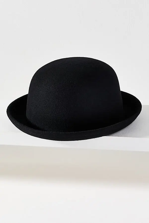 WYETH Wool Pillbox Hat - Black