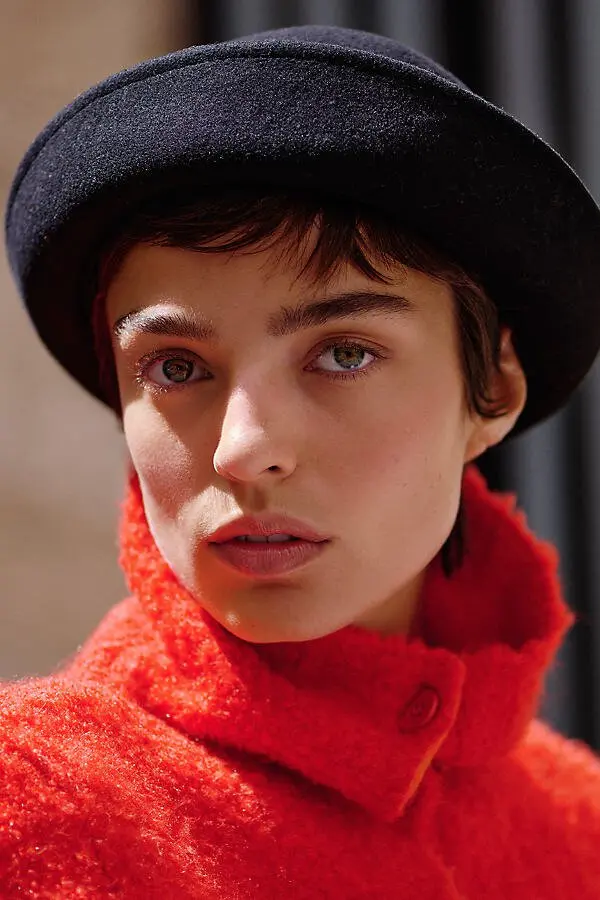 WYETH Wool Pillbox Hat - Black