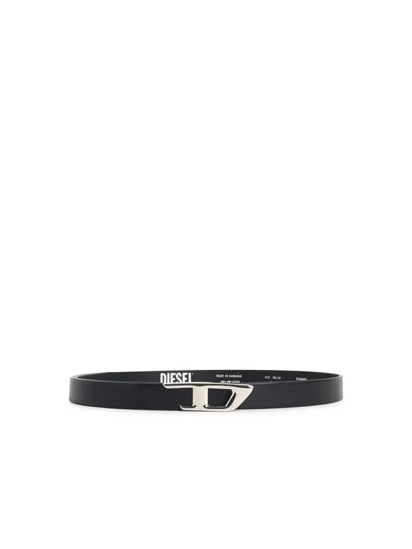 DIESEL® B-d Logo 2.0' Leather Belt