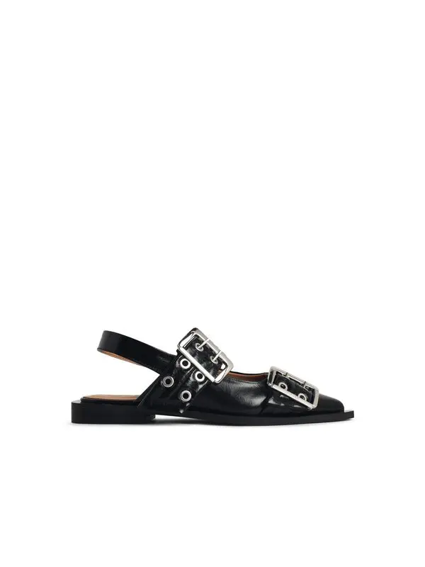 GANNI Ballet Flats - Black