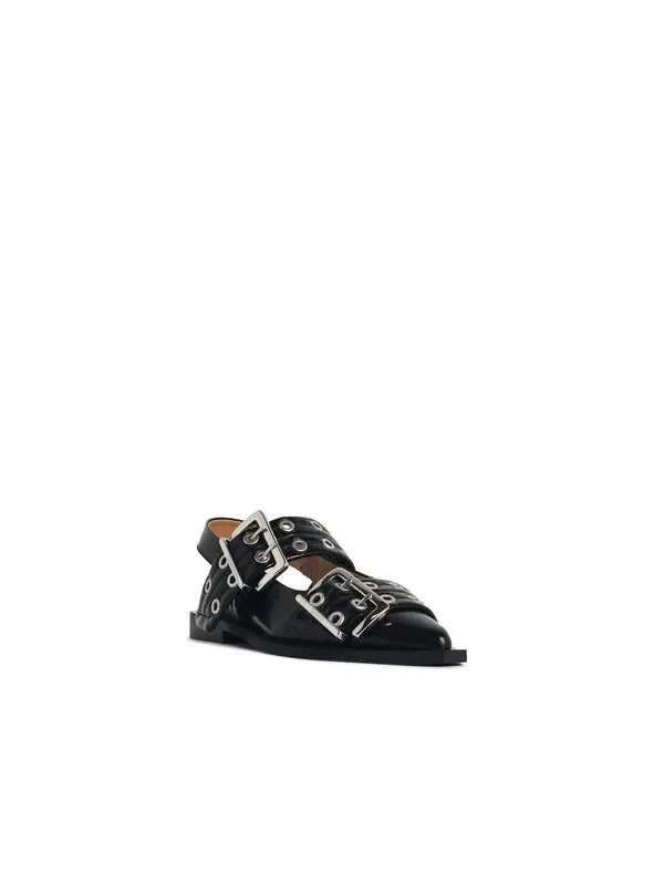 GANNI Ballet Flats - Black