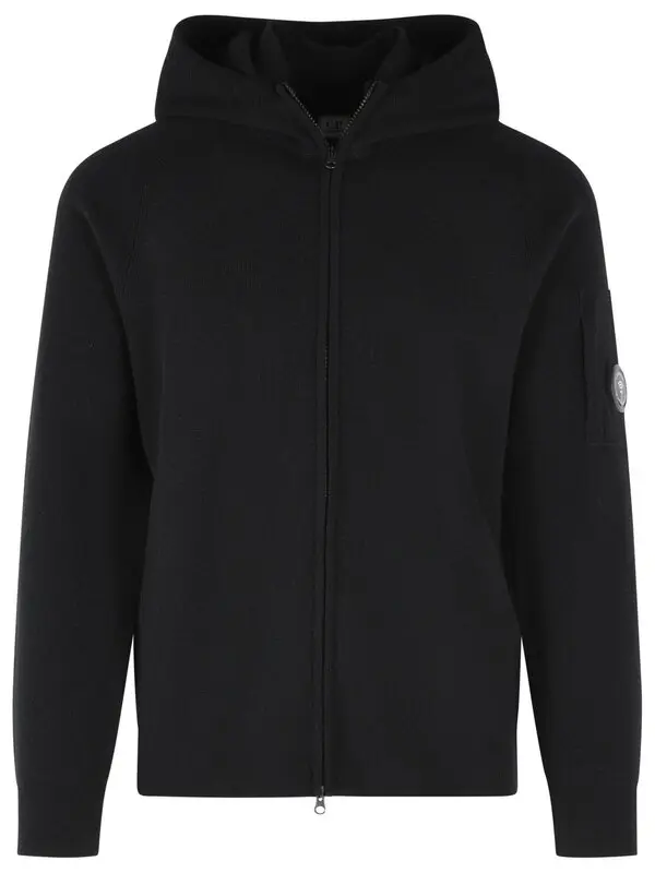 C.P. COMPANY Wool Blend Zip Up Sweater