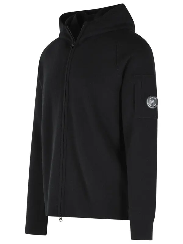 C.P. COMPANY Wool Blend Zip Up Sweater