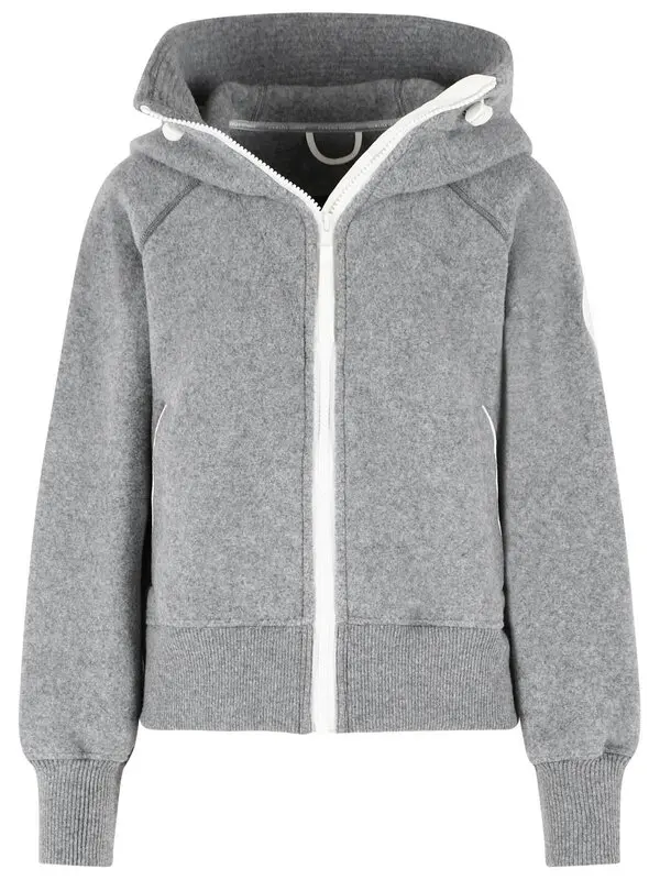 Canada Goose Chilliwack' Grey Wool Blend Bomber Jacket - Gray