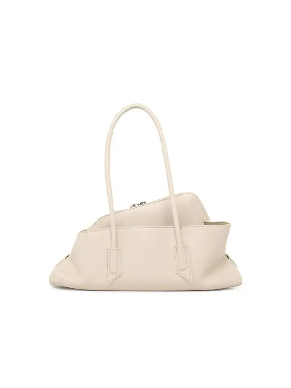 Attico Small Leather Bag - White