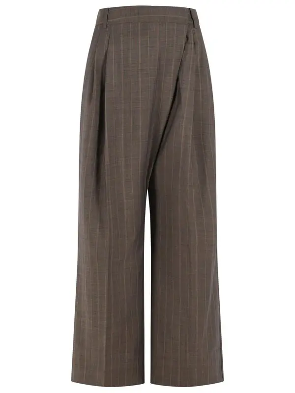 GANNI Wrap Wool Pants