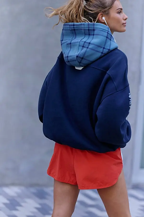 Free People Final Call Plaid Hoodie