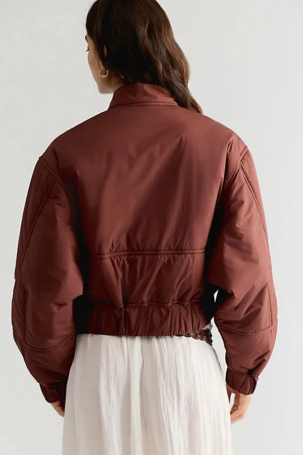 AGOLDE Leni Bomber Jacket - Palisander