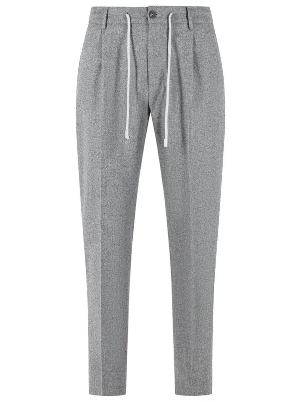 Eleventy Grey Wool Blend Trousers