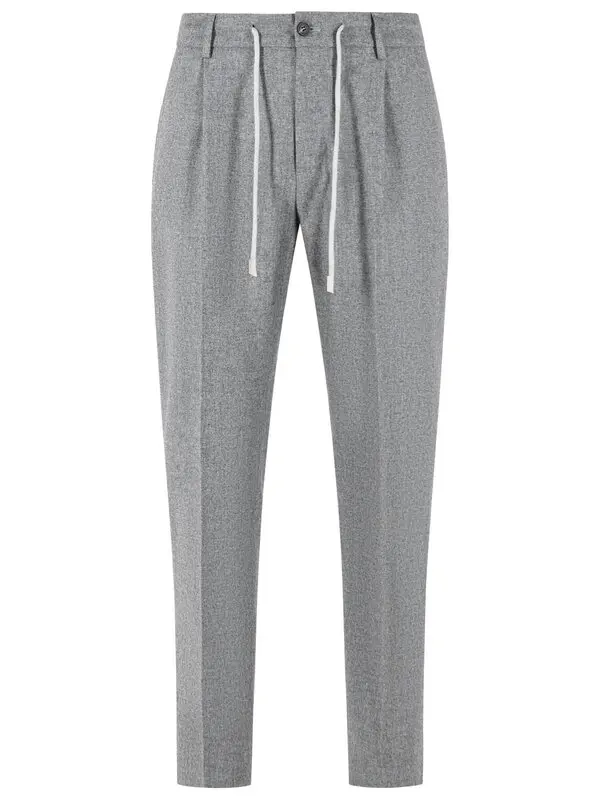 Eleventy Wool Blend Trousers - Gray