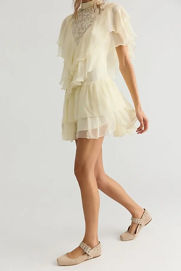 NIGEL PRESTON Lace Mini Dress