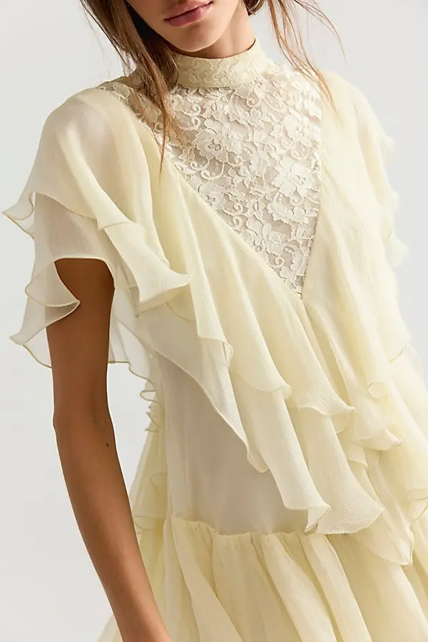 NIGEL PRESTON Lace Mini Dress