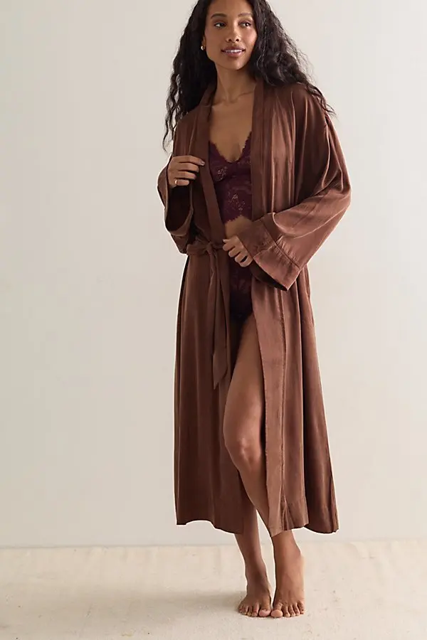 NUDEA Eco-luxe Robe - Cocoa