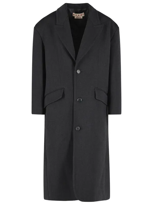 Marni Virgin Wool Coat - Black
