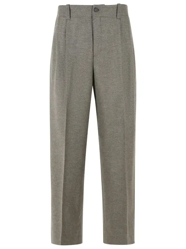 GOLDEN GOOSE Virgin Wool Trousers - Gray