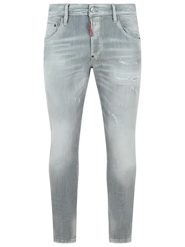 Dsquared2 Skater' Light Grey Cotton Jeans