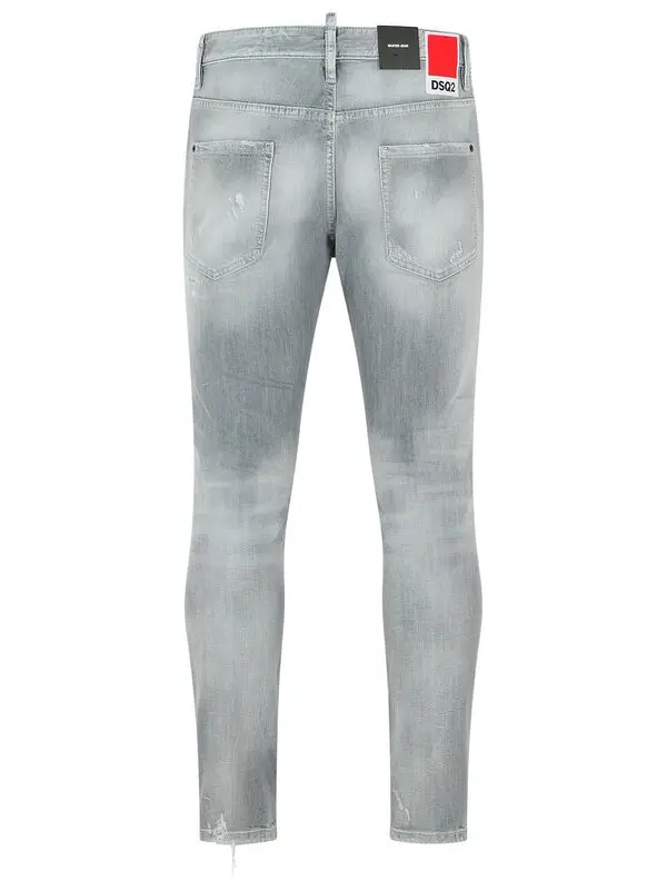 Dsquared2 Skater' Light Grey Cotton Jeans