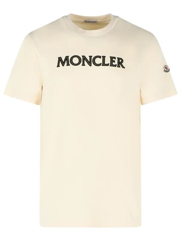 Moncler Ivory Cotton T-shirt