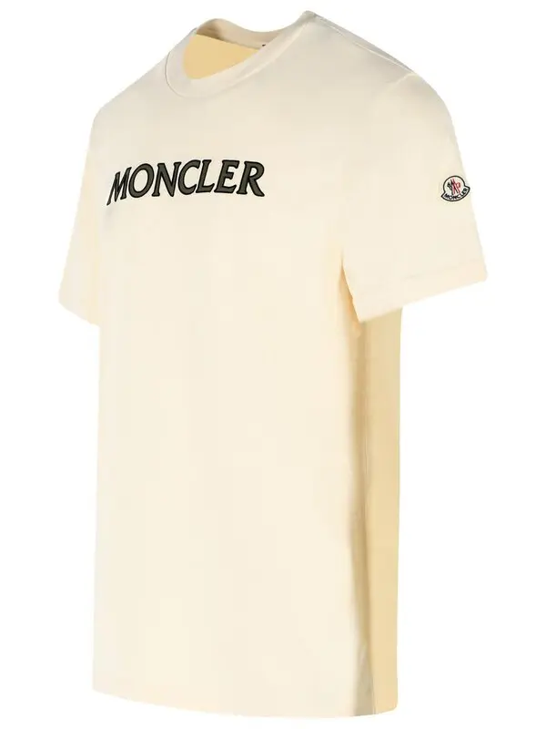 Moncler Ivory Cotton T-shirt