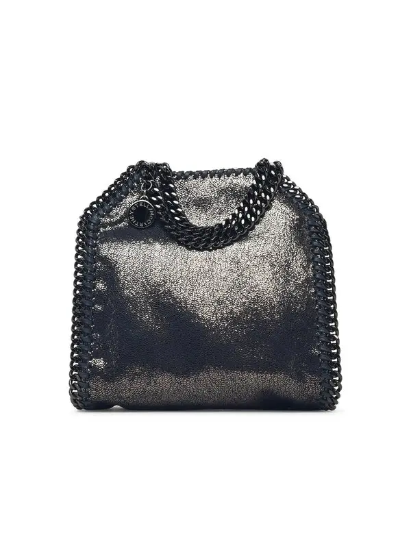 Stella McCartney Tiny Falabella' Bag In 'shaggy Deer' Navy - Blue