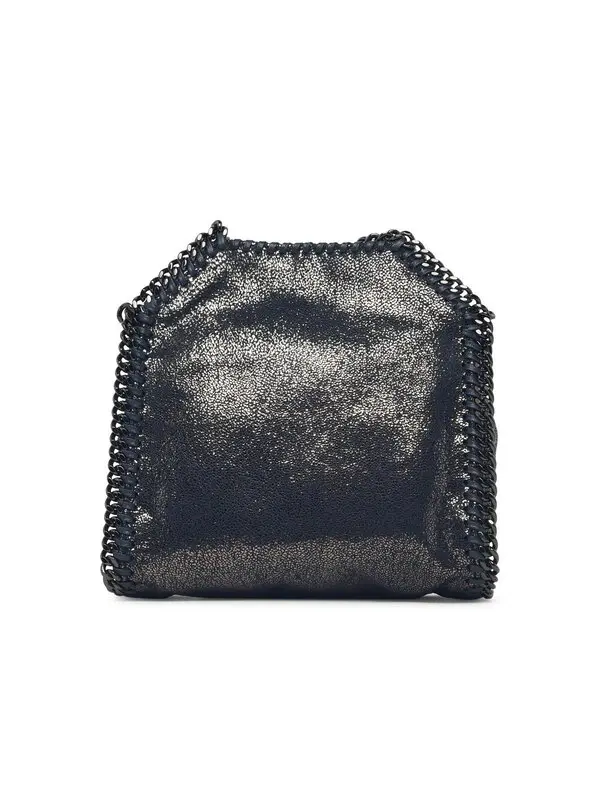 Stella McCartney Tiny Falabella' Bag In 'shaggy Deer' Navy - Blue