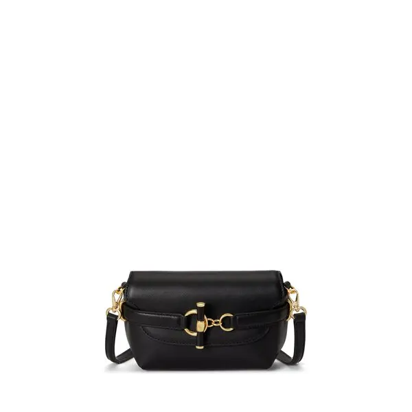 Ralph Lauren Leather Small Crossbody Bag - Black