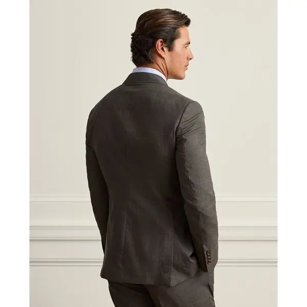Ralph Lauren Kent Hand-tailored Glen Plaid Wool Suit