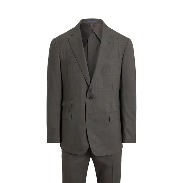 Ralph Lauren Kent Hand-tailored Glen Plaid Wool Suit