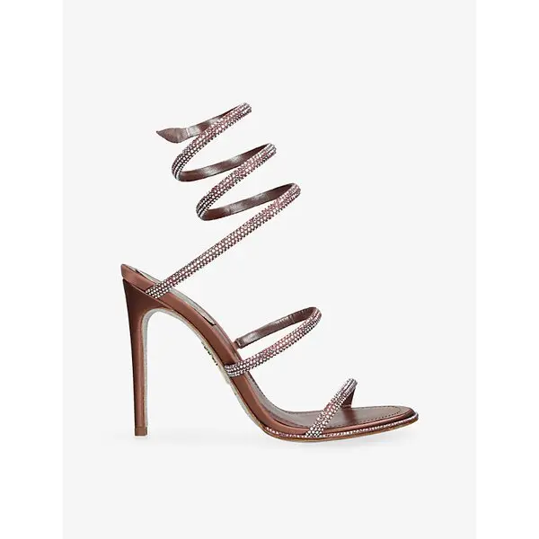 Rene Caovilla Cleo 105 Leather Heeled Sandals