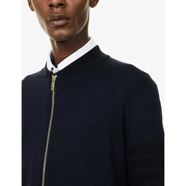 Thom Browne Ottoman Milano Wool-blend Bomber Jacket