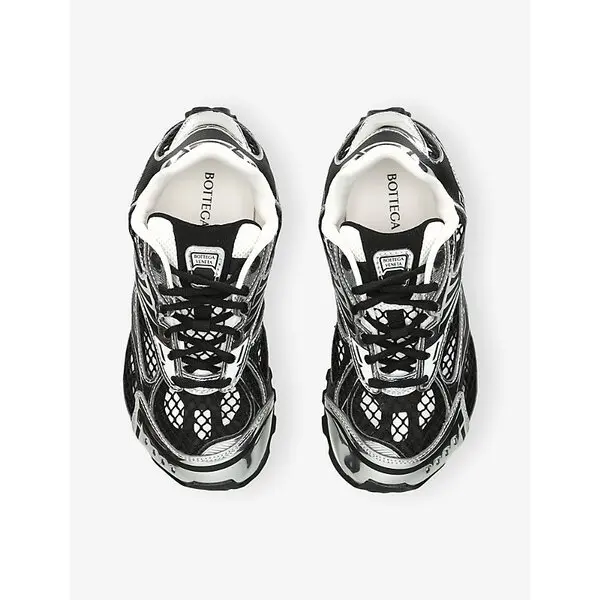 Bottega Veneta Orbit Metallic Woven Trainers
