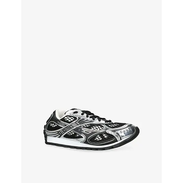 Bottega Veneta Orbit Metallic Woven Trainers