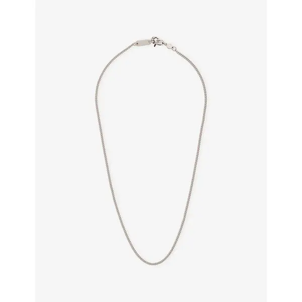CLOCKS AND COLOURS Curb Chain Stainless-steel Necklace - Silver