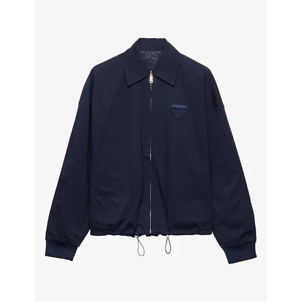 Prada Reversible Cotton-jersey Blouson Jacket - Blue