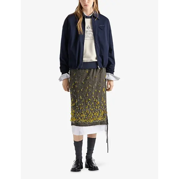 Prada Reversible Cotton-jersey Blouson Jacket