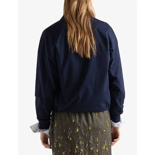 Prada Reversible Cotton-jersey Blouson Jacket
