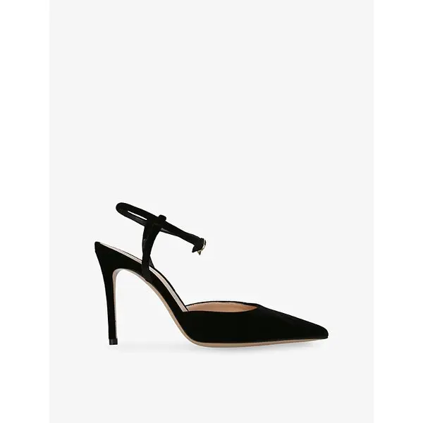 GIANVITO ROSSI Sofia 95 Velvet Heeled Courts